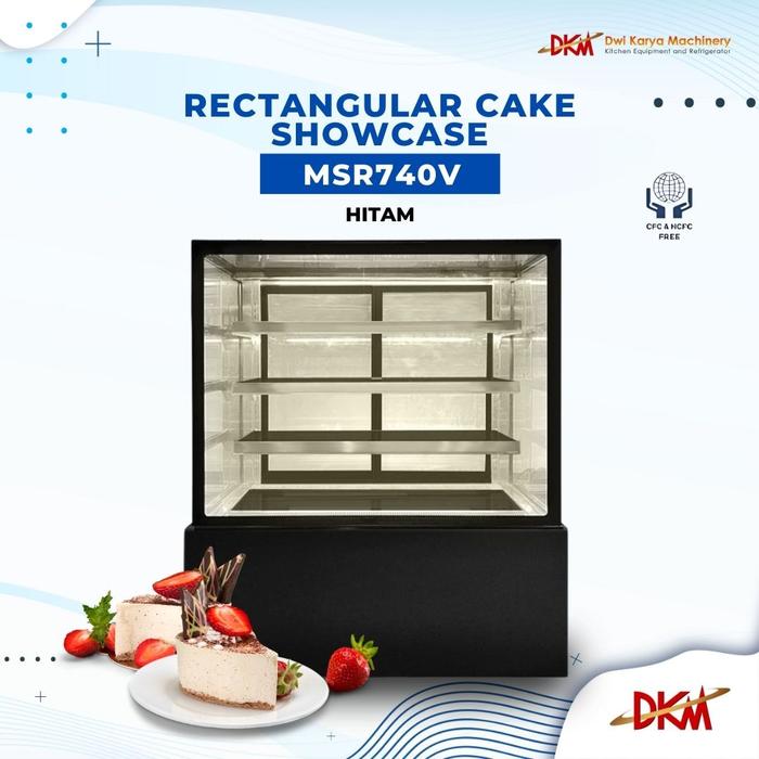 Jual GEA RECTANGULAR CAKE SHOWCASE (BLACK) / MSR740V - Kota Surabaya ...
