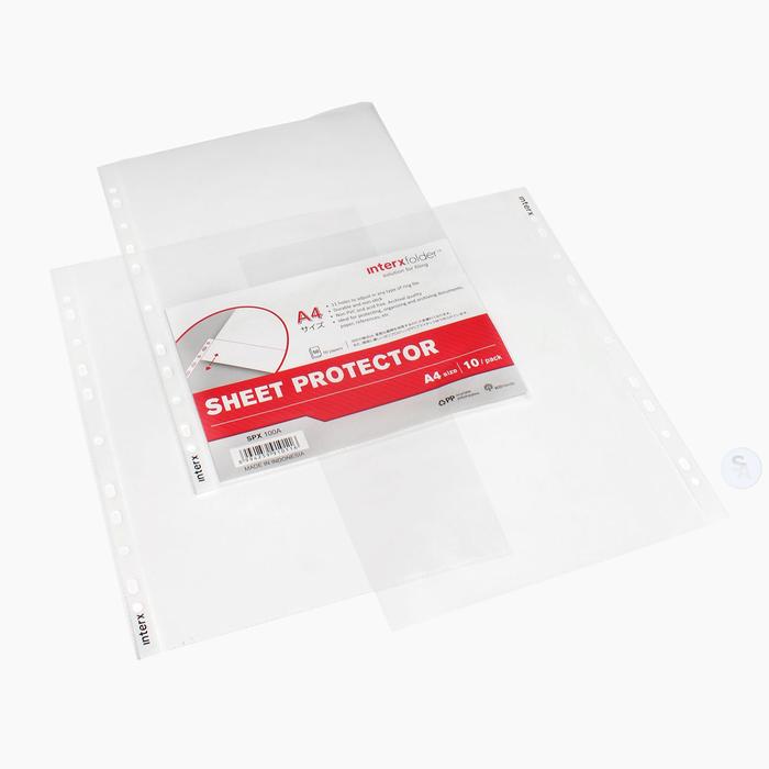Jual INTERX - Folder Sheet Protector - PP Pockets A4 - Pack - Jakarta ...