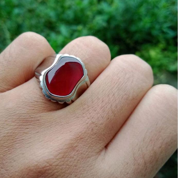 Jual cincin akik Red baron trompah natural - Jakarta Timur - Pusaka_13 ...