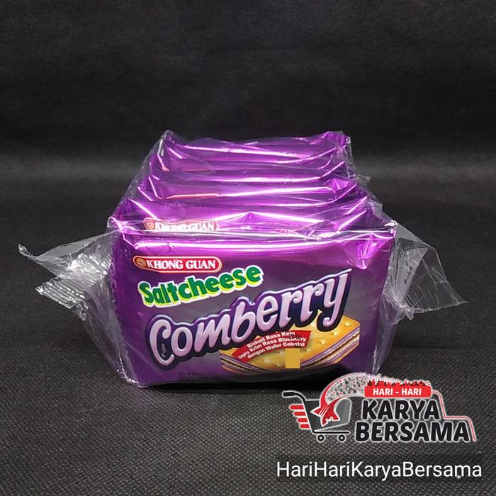 Jual BISKUIT KHONG GUAN SALTCHEESE COMBERRY PER PACK ISI 10 PCS X 17GR ...