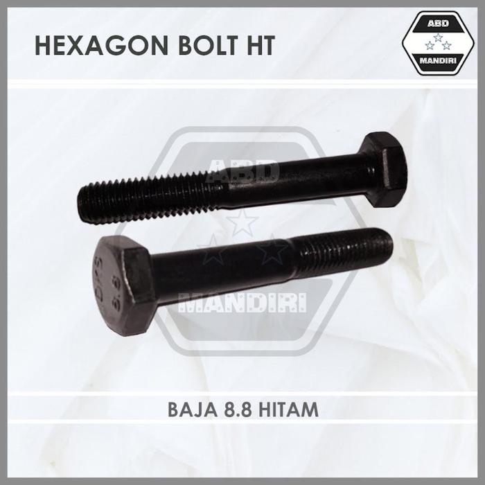 Jual Baja Hitam 8.8 Baut Hexagon M22 X 150 ( Black Hex Bolt ) M22x150 HT - Kota Tangerang - ABD ...