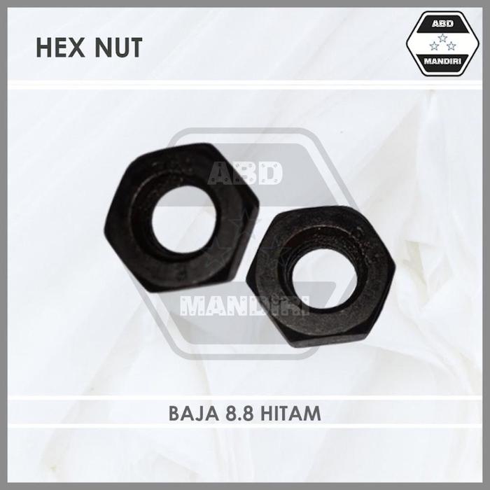 Jual Baja Hitam 8.8 Hex Nut M16 ( Mur Hexagon ) M16 - 2.0 - Kota Tangerang - ABD MANDIRI | Tokopedia