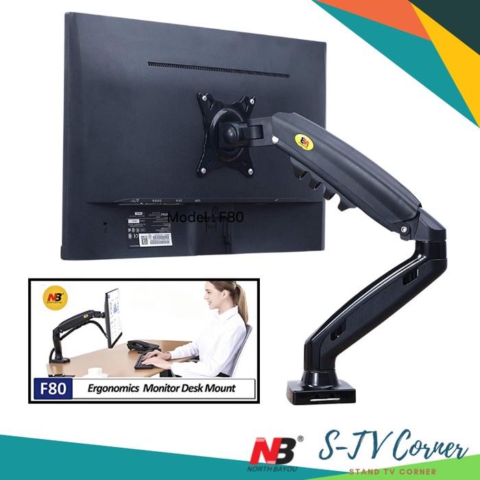 Jual North Bayou Nb F80 Gas Spring Bracket Tv Monitor Meja Bracket ...