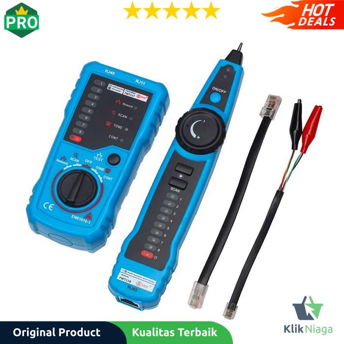 Jual Wire Tracker Tester Kabel Lan Jaringan RJ45 RJ11 CAT5 CAT6 LED ...