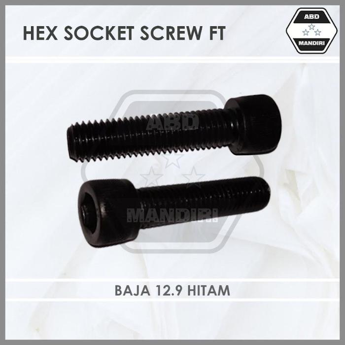 Jual Baja Hitam 12.9 Baut L M16 X 60 ( Hex Socket Screw ) M16x60 FT - Kota Tangerang - ABD ...