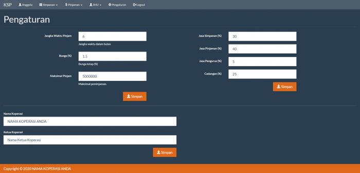 Jual Source Code Sistem Informasi Koperasi Simpan Pinjam PHP - Kota Denpasar - Rumah Source Code ...
