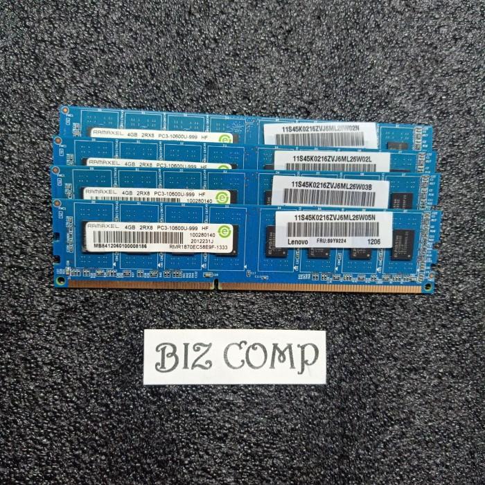 Jual RAMAXEL 4GB 2RX8 PC3 10600U MEMORY RAM PC DDR3 1333MHZ CIS ...