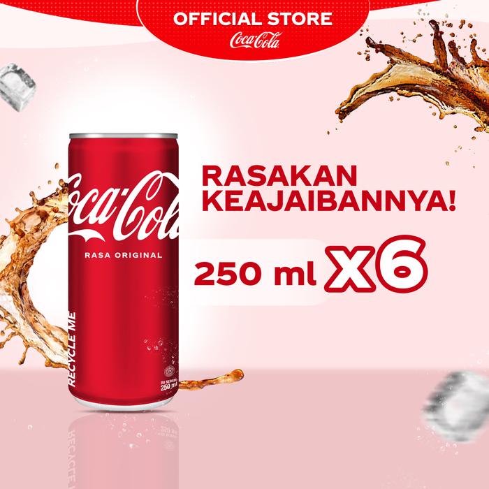 Promo Coca-Cola Original - Minuman Soda Rasa Kola - Kaleng 250ml - x6 ...