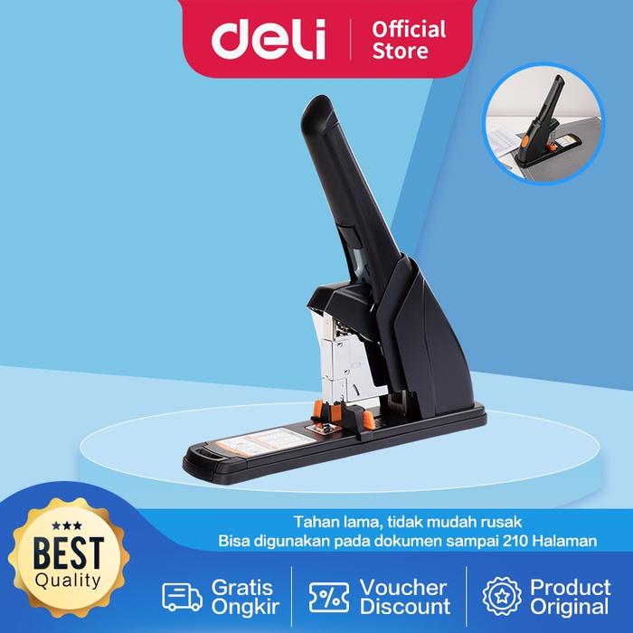 Jual Deli Staples Tugas Berat Jilid Heavy duty Stapler 210 lembar ...