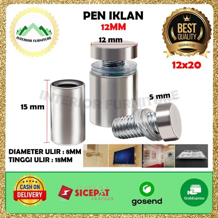 Jual PEN IKLAN Stainless 12 x 20 / 12 x 22 / 12 x 25/ 12 x 30 Baut ...