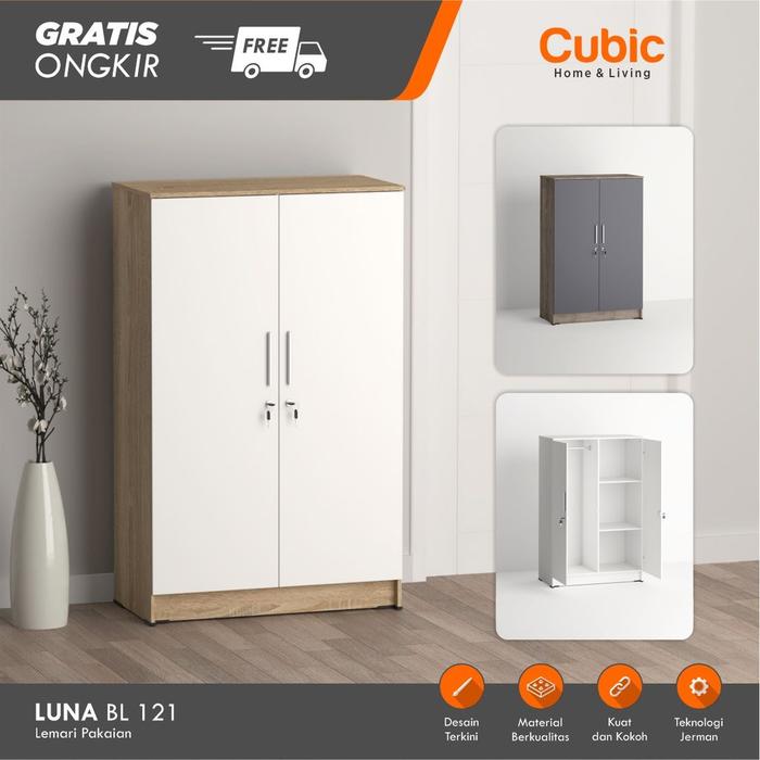 Jual Cubic Lemari Kecil Minimalis / Almari Pakaian 2 Pintu / LUNA BL ...