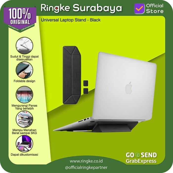 Promo Ringke Laptop Stand Black Alas Laptop adjustable - Jakarta Utara ...