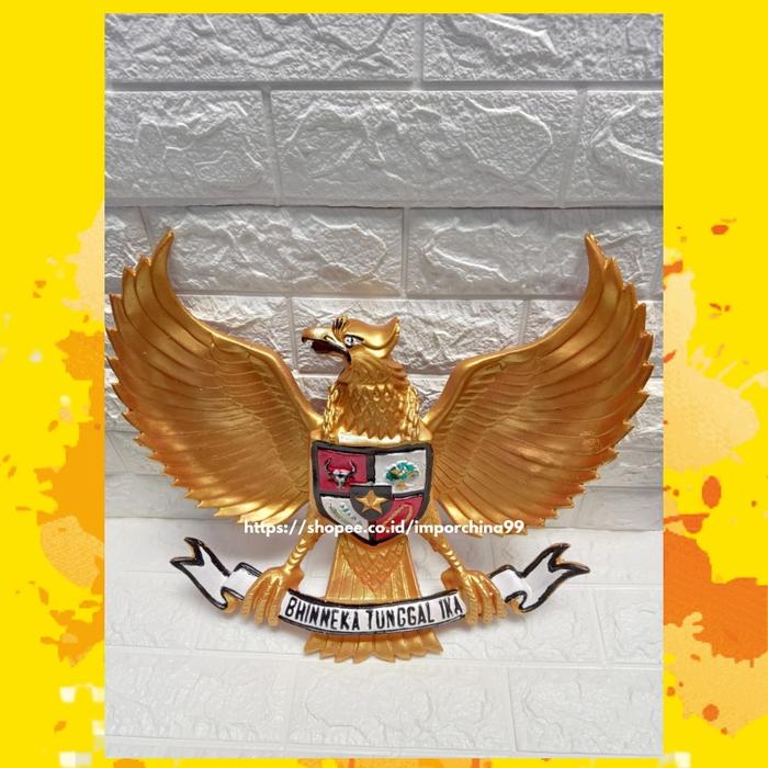 Jual Hiasan Dinding Lambang Negara Garuda Pancasila 3 Dimensi 50x75cm ...
