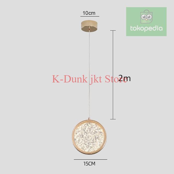 Jual Lampu Gantung LED Bentuk Bulat Gaya Nordic Modern Dekorasi Ruang ...