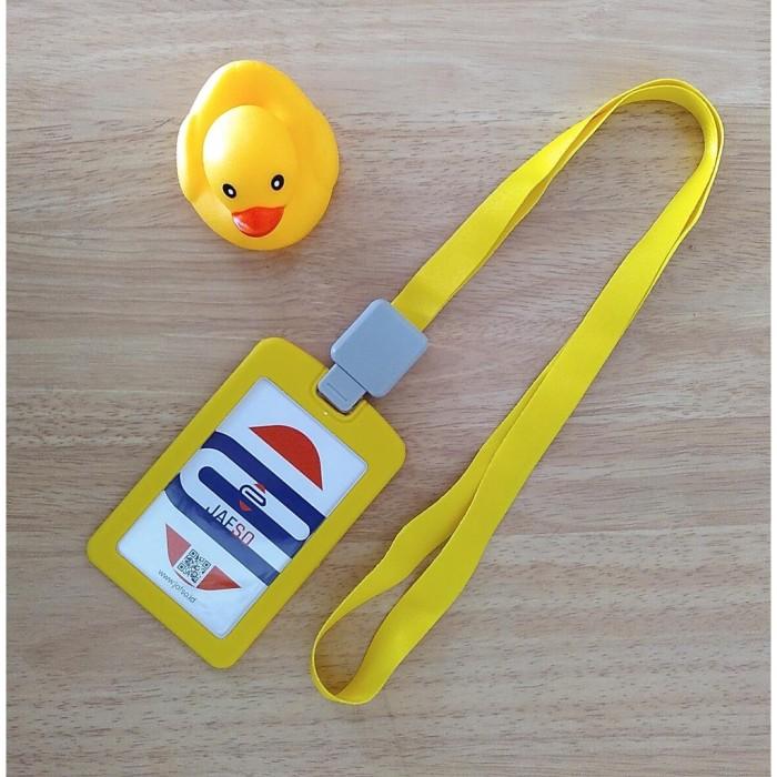 Jual Jafso name tag id card holder Tali Yoyo Lanyard Tarik - Kuning ...
