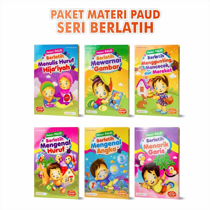 Jual Paket Buku Anak TK Paud Isi 6 Materi Paud Berlatih Mewarnai Gambar ...