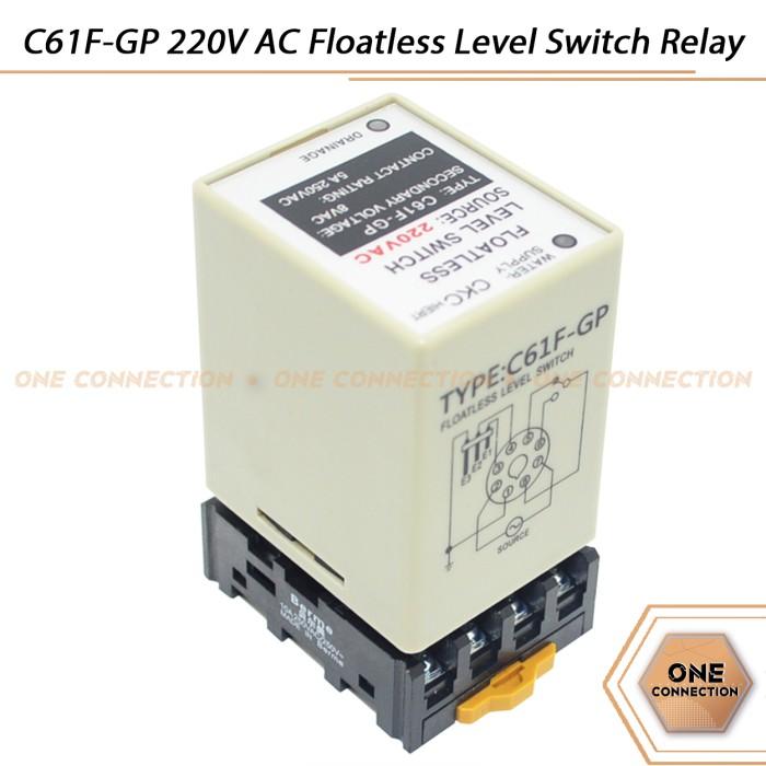 Jual C61F-GP 220V AC Floatless Level Switch Relay Water Level ...
