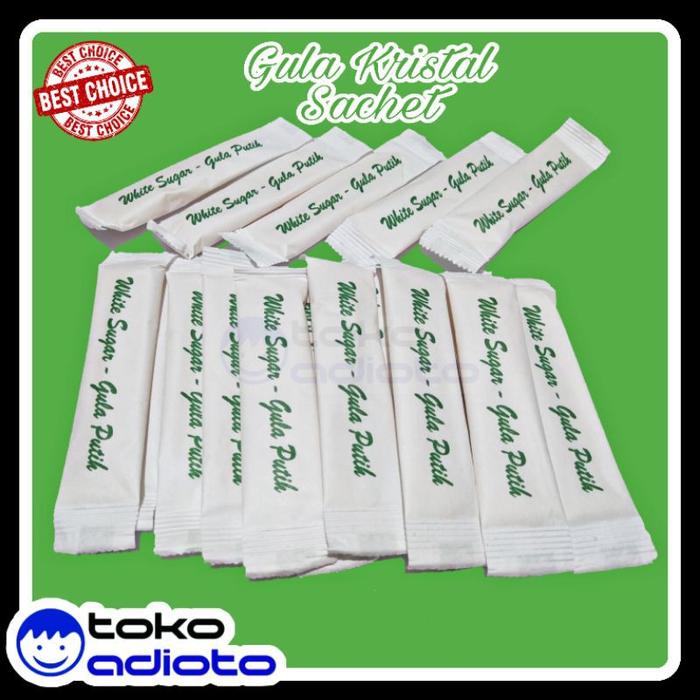 Jual MURAH Gula Sachet Putih Kristal 125pcs Gula Pasir Kristal Gula ...
