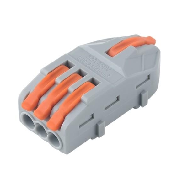 Jual Connector CMK-421-3 Compact Terminal Block Lever Cage 1 to 3 Wire ...