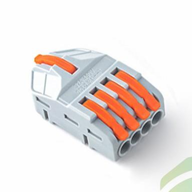 Jual Connector CMK-421-4 Compact Terminal Block Lever Cage 1 to 4 Wire ...