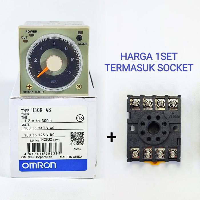 Jual TIMER OMRON H3CR-A8 220VAC +SOCKET - Kota Surabaya - Electrical ...