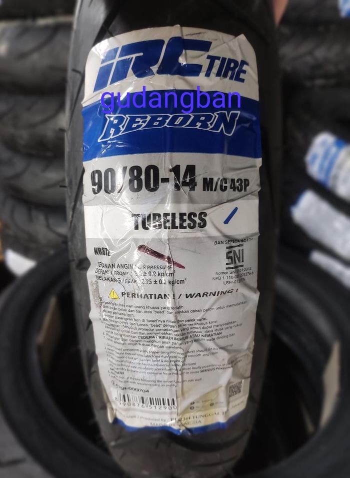 Jual Ban Luar IRC Reborn NR87 90 80 14 NR 87 Tubeless Motor Matic Vario ...