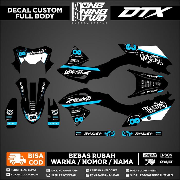 Jual Decal Klx Dtracker Fullbody Motif One One Nine Ksr - Custom Stiker ...