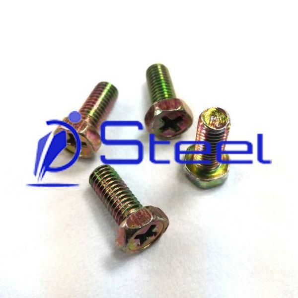 Jual Baut Mur Kuning M5 x 40mm Dwi Fungsi Obeng | Hex Bolt Galvanis ...