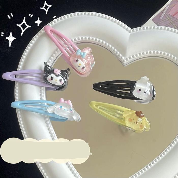 Jual 5pcs Jepit Rambut Desain Kartun Sanrio Untuk Anak Perempuan - Kota ...