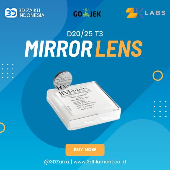 Jual Original II-VI Si Mirror Lens CO2 Laser Reflective Lens Cermin ...