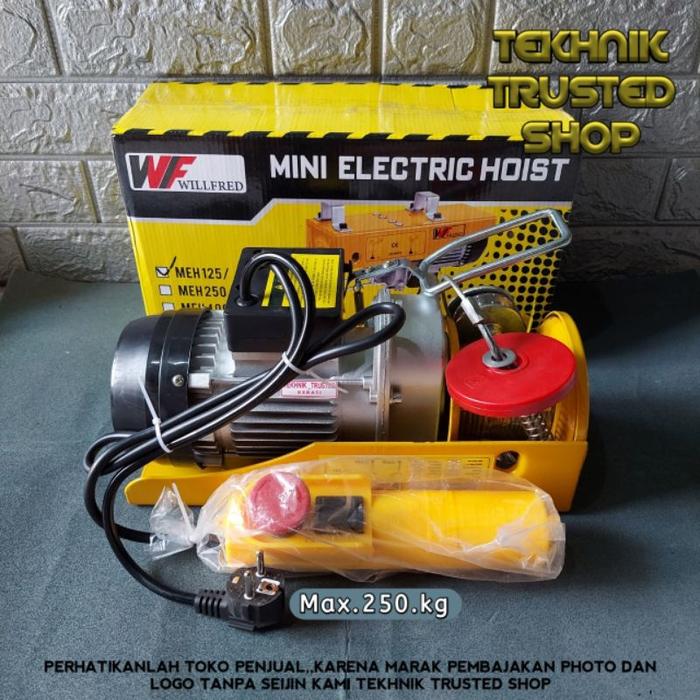 Jual Mini electric Hoist 250kg motor katrol listrik angkat lift barang ...