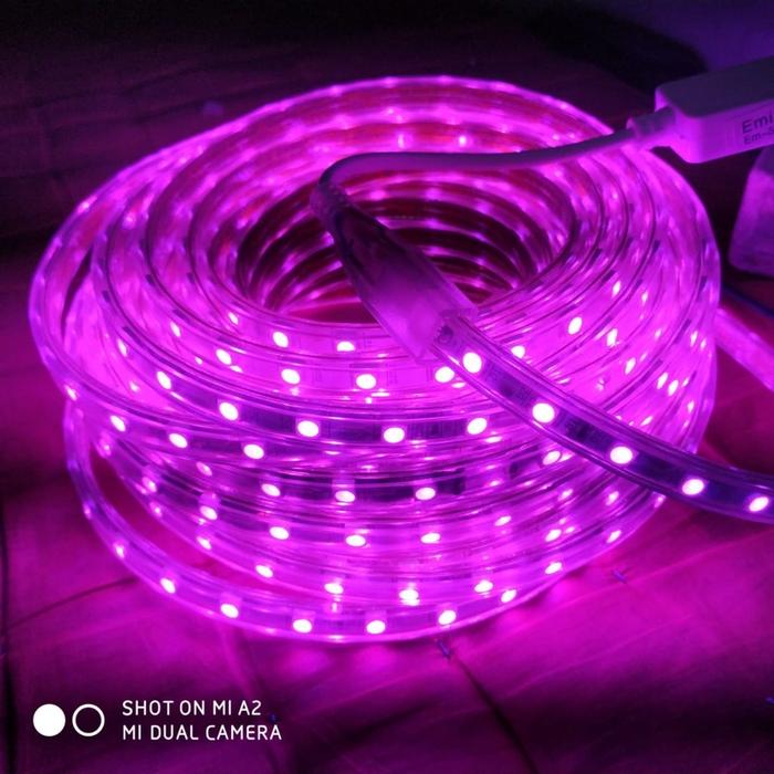 Jual Lampu Led strip Led Lis Plafon 20 meter Siap pakai lampu selang ...