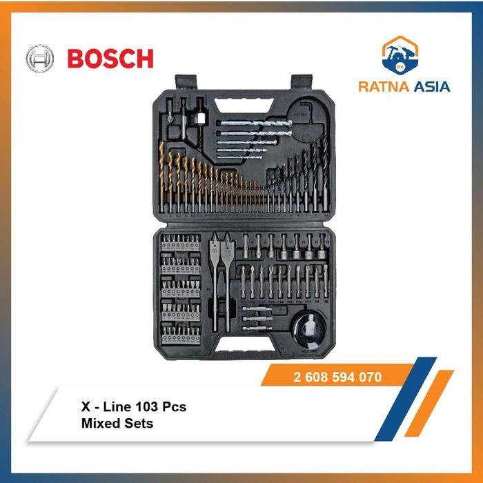 Jual Bosch Pro Mixed Drill Bit Set 103PC Accessory Set - Kota Surabaya ...