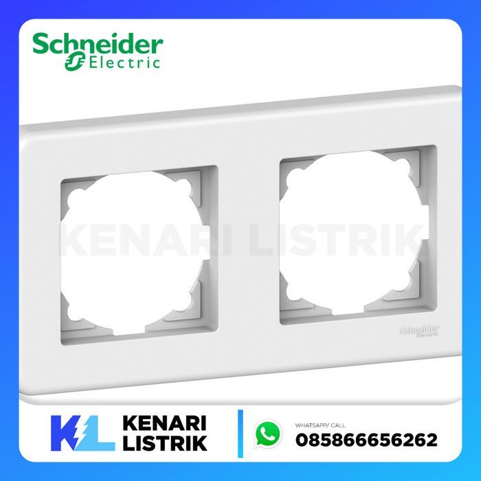 Jual Schneider 2 gang universal frame white (LNA5800221) - Jakarta ...