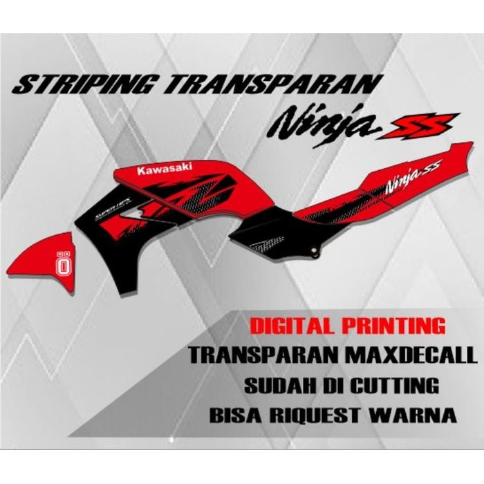 Jual sticker striping kawasaki ninja ss spesial edition Transparan ...