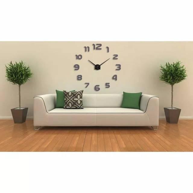 Jual 3D Giant Clock Jam Dinding Tempel Besar Diy Dekorasi Tembok ...
