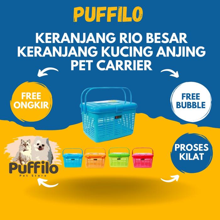 Jual Keranjang Rio Besar Keranjang Kucing Anjing Pet Carrier - Kota ...