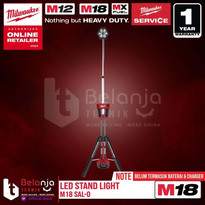 Jual Milwaukee Led Stand Light M18 SAL-0 Lampu Senter Kerja 18 V Unit ...