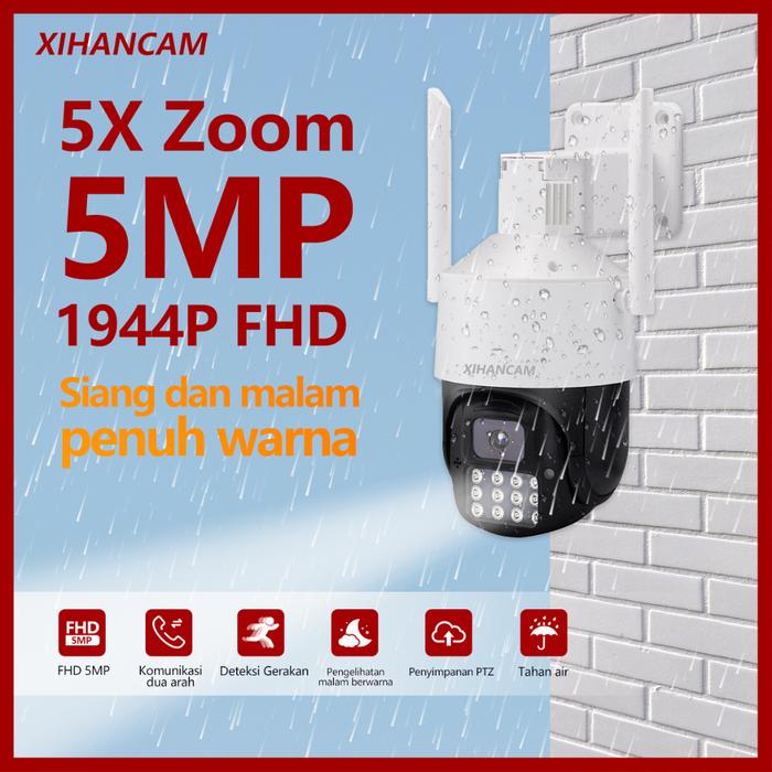 Jual XIHANCAM 5MP Smart Cctv Optical Zoom Lampu Kamera Cctv Wifi ...