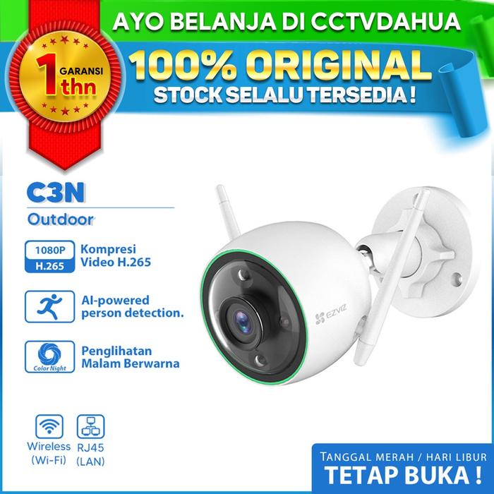 Jual Ezviz Outdoor C3N COLOR NIGHT Smart IR Outdoor IP Cam FHD 1080p ...