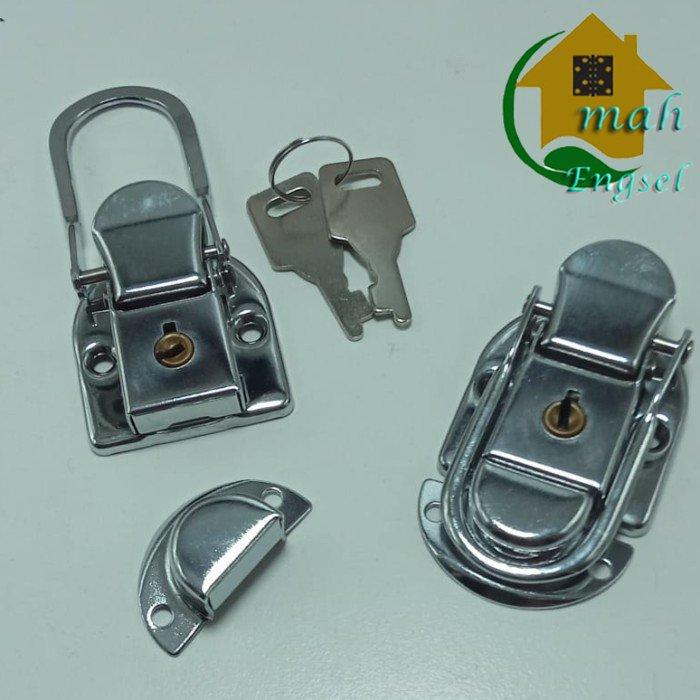 Jual Kunci Pengait Peti 61x34 mm Overval Kunci Tas Koper besar kaitan ...
