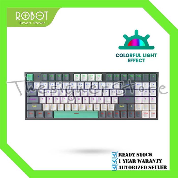 Jual Robot Workmate Ii Gaming Mechanical Keyboard Backlit Wired Pbt ...