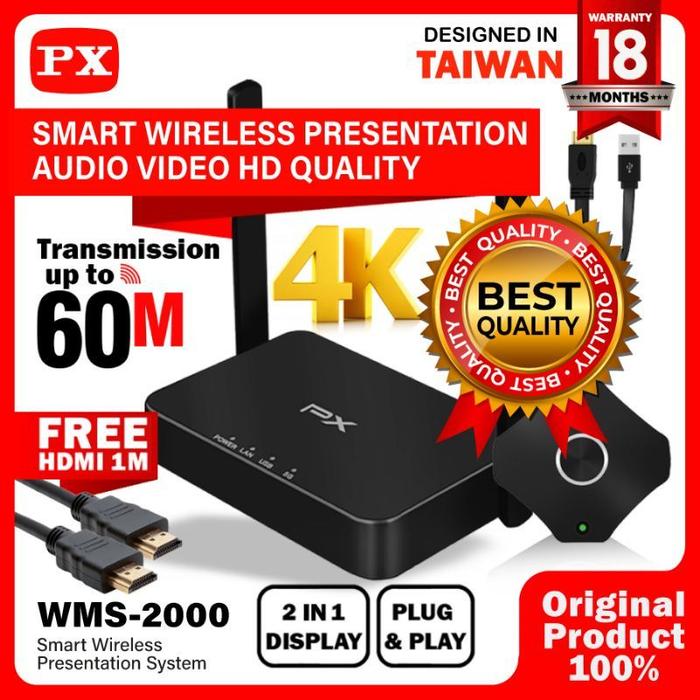 Jual HDMI Wireless Display 4K2K Transmitter Receiver PX WMS-2000 - Kota ...