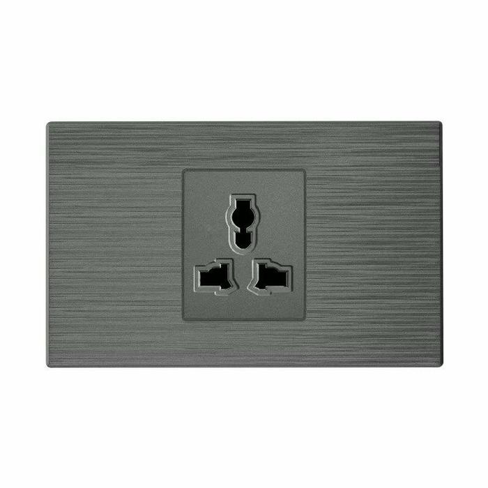 Jual KAMANNI Modern Saklar Lampu Dengan Lampu Led Pc Abu-abu Disikat ...