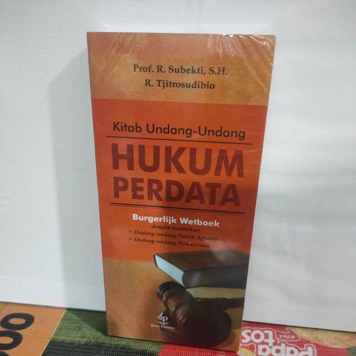 Jual Buku Kitab UNDANG-UNDANG HUKUM PERDATA KUHPER Oleh Prof. R ...