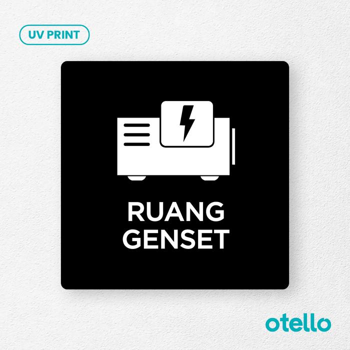 Jual Ruang Genset Signage Board Akrilik Tempel Dinding Papan Acrylic ...