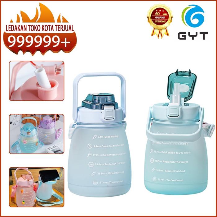 Jual GYT Botol Minum Viral 1.3liter Botol Motivasi Gradasi Botol Sultan ...