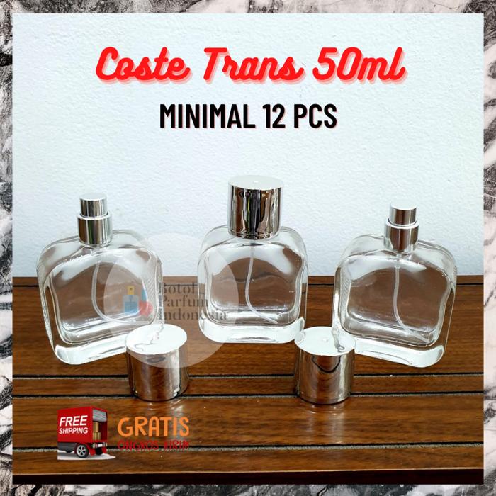 Jual BOTOL PARFUM KOSONG SPRAY KACA 50 ML (COSTE TRANSPARAN 15 ML ...