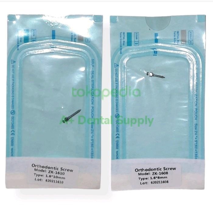 Jual Orthodontic Mini Screw/Orthodontic Mini Implant/TAD/MIA 1.6x10mm ...