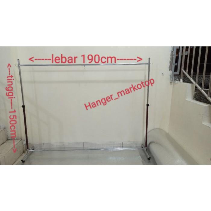 Jual TERBAIK Hanger Gantungan Baju Model Gawangan (150cm) | gawang ...